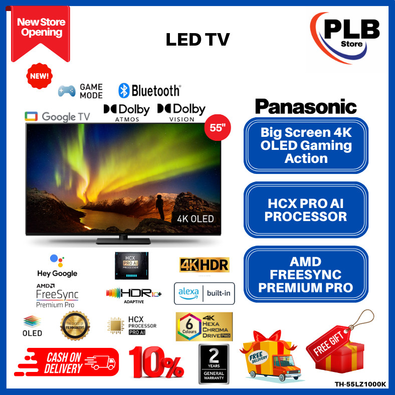 PANASONIC ANDROID 4K OLED TV 55 INCH(TH-55LZ1000K)(4K OLED Gaming ...