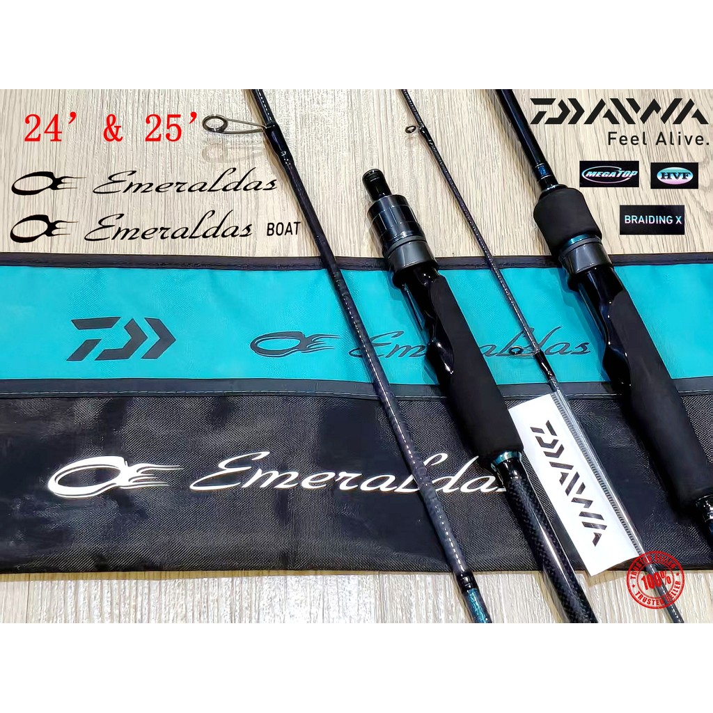 25' / 24' JORAN PANCING DAIWA EMERALDAS BT / EMERALDAS EGING SPINNING ROD | Shopee Malaysia