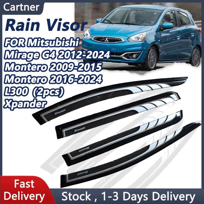 Mitsubishi Mirage G4 Xpander Montero L300 Rain Visor Door Visor Rain ...