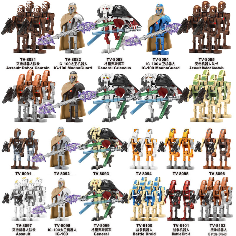 General Grievous Building Battle Droid Blocks Figures Toy iG.100 ...