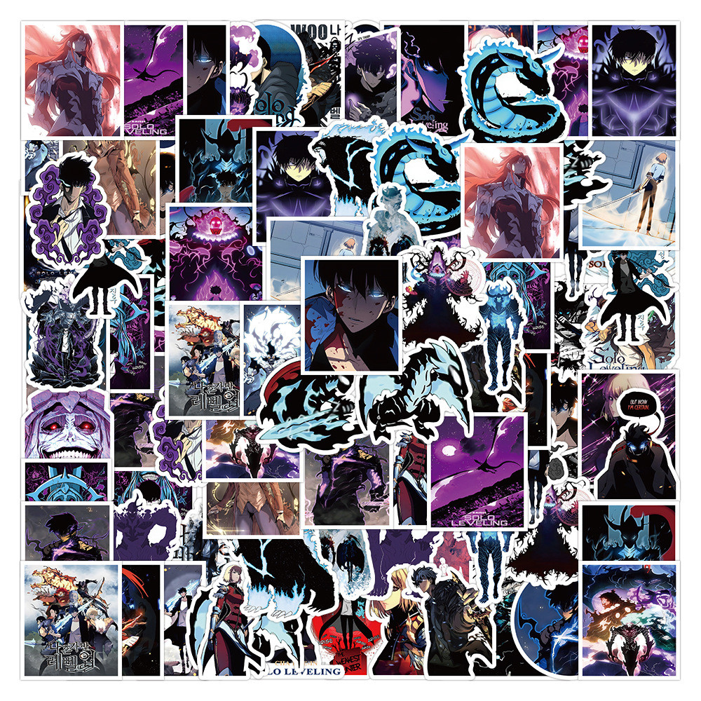 50 pcs Solo Leveling Anime Waterproof PVC Stickers | Shopee Malaysia