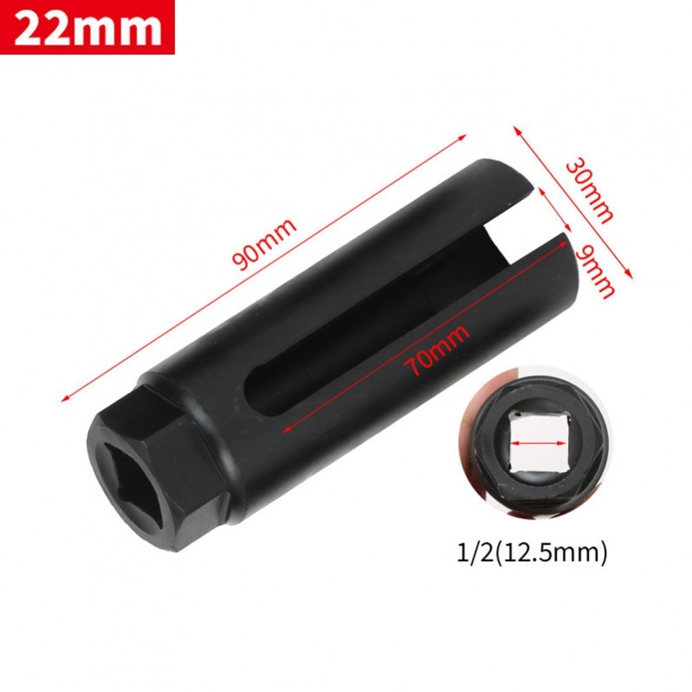 Offset sleeve O2 Sensor Socket Wrench Removal Car Tool Drive 22mm 24mm ...