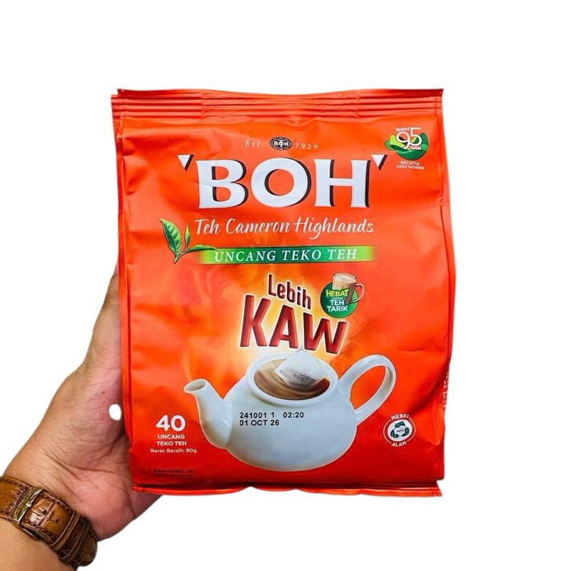 BOH Cameron Highlands Tea Potbags Lebih Kaw Uncang (40s x 2g) | Shopee ...