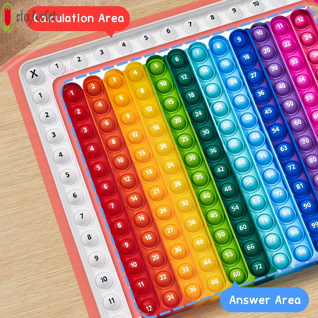 Math Flash Cards Pop Fidget Chart Addition & Subtraction Math Games ...