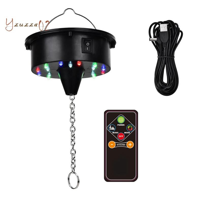 Rotating Disco Ball Motor Lights with Remote,18 LEDs for 12 16 20 ...