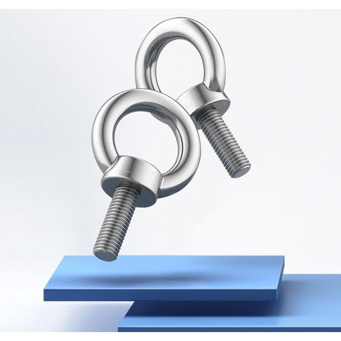 M3 M4 M5 M6 M8 304 stainless steel eye bolts lengthened eye screw ring ...