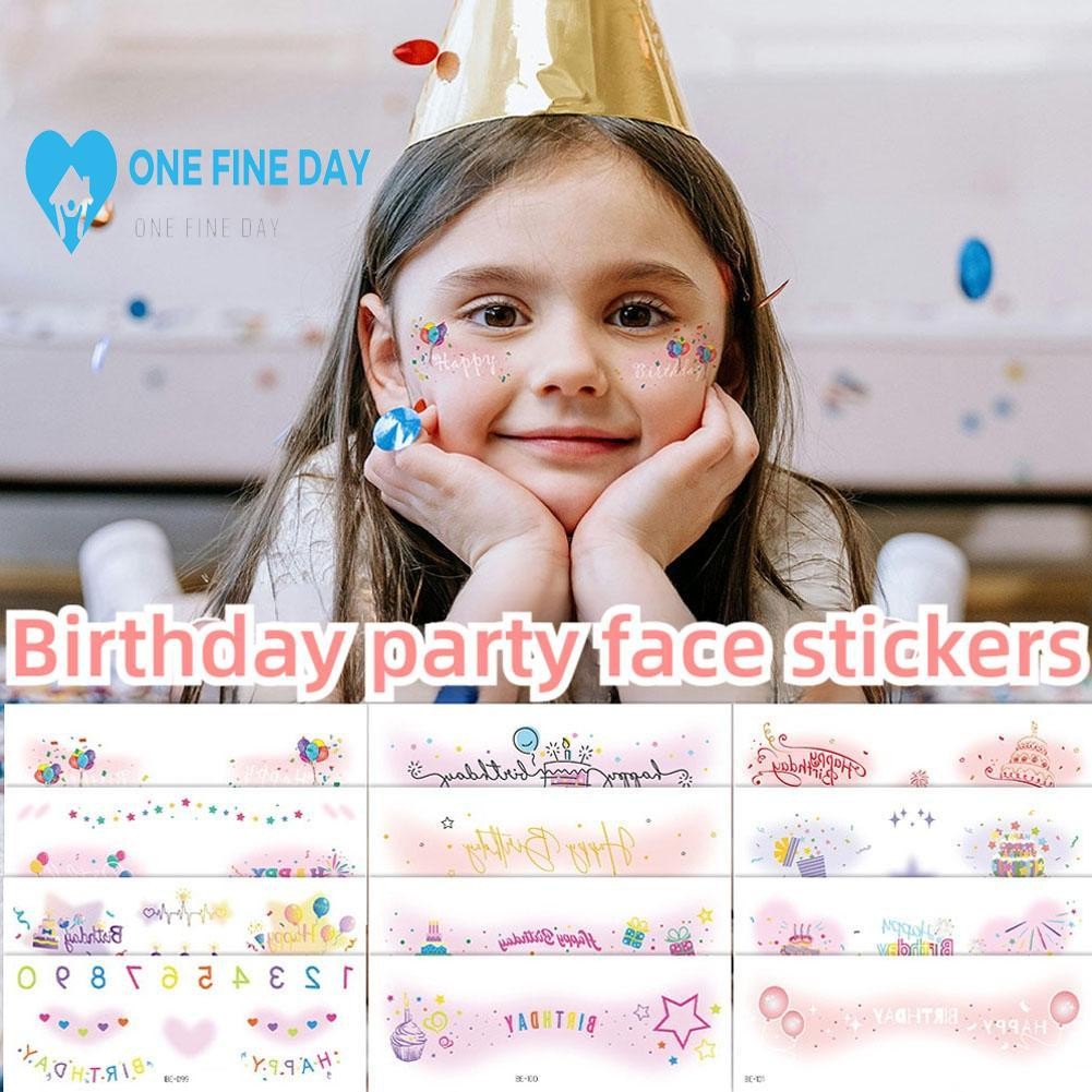 Small Fresh Cute Face Sticker Sweetheart Makeup Sticker Party Blush ...