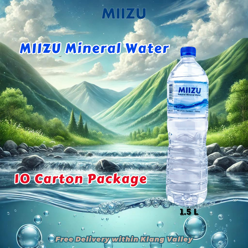 MIIZU Natural Mineral Water 12x1.5L - 10 Cartons Package | Shopee Malaysia
