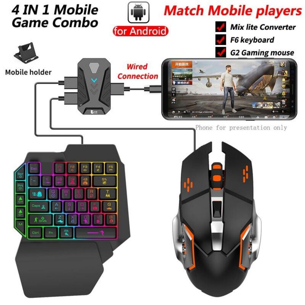 Mobile Controller Gaming Keyboard Mouse Converter Pubg Mobile