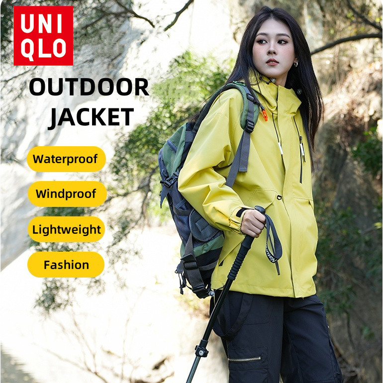 Uniqlo High Quality Outdoor Waterproof Jacket, New Unisex Hooded ...