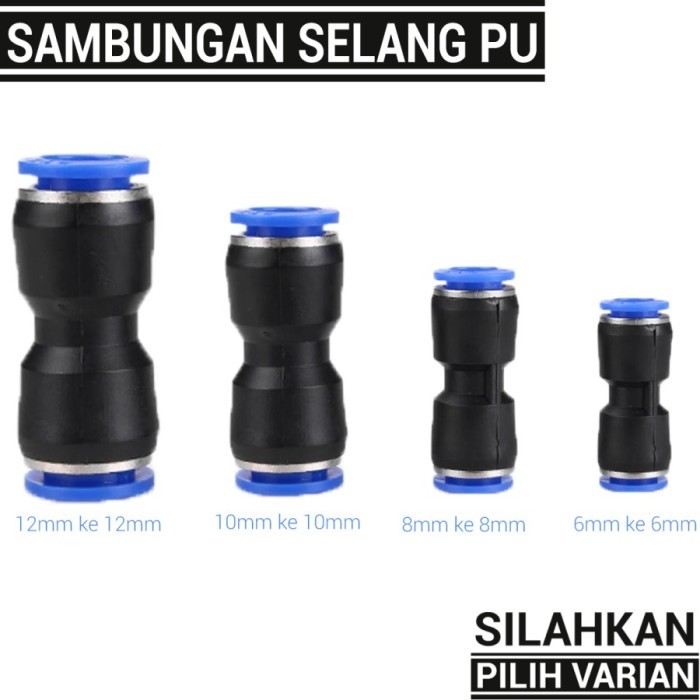 Slip Lock connection fittings 6mm 8mm 10mm 12mm PE PU hose - Sliplock ...