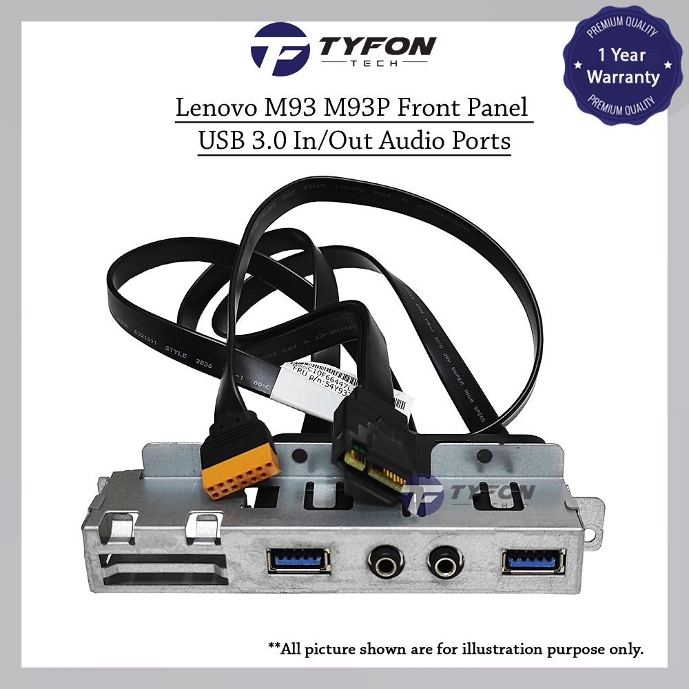 Lenovo ThinkCentre M93P M83 M93 SFF Desktop Front I/O Panel USB Audio ...