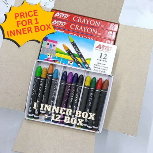 【1INNER BOX=12BOX ! ! !】ASTAR 416 Krayon / CRAYON (16 COLOUR ) **1INNER ...