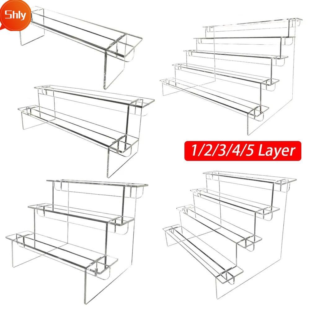 SHLY 1Sets Storage Rack, Computer Monitor Acrylic Ladder Display Stand ...