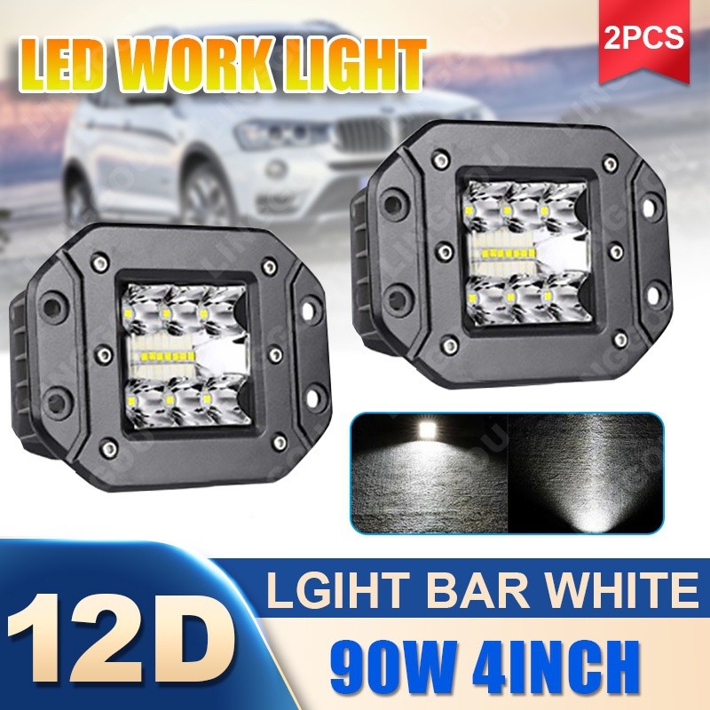 Super Bright 9D 80W Led Work Light 12V 5" Flood Driving Beam Strobe Led ...