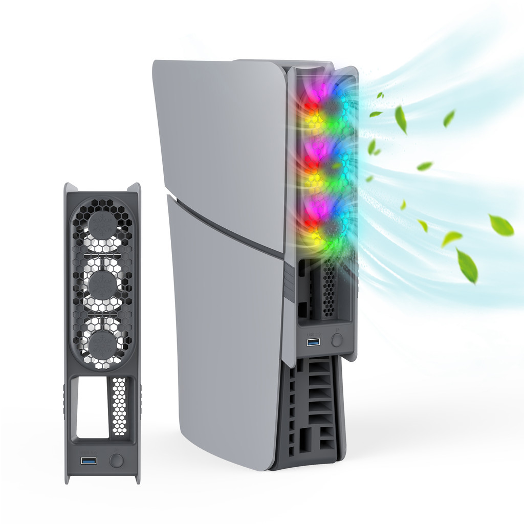 For PS5 Pro/PS5 Slim Cooling Fan，External Fan Cooler Quiet Cooler Fans ...
