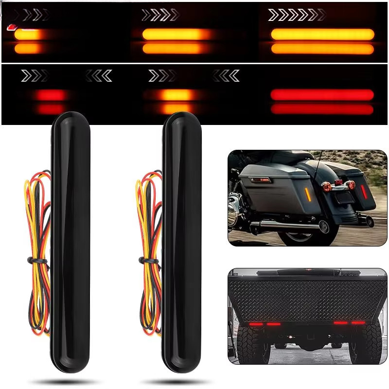 12V-24V Universal LED Tail Light Strip Rear Brake Lamp With Flowing ...