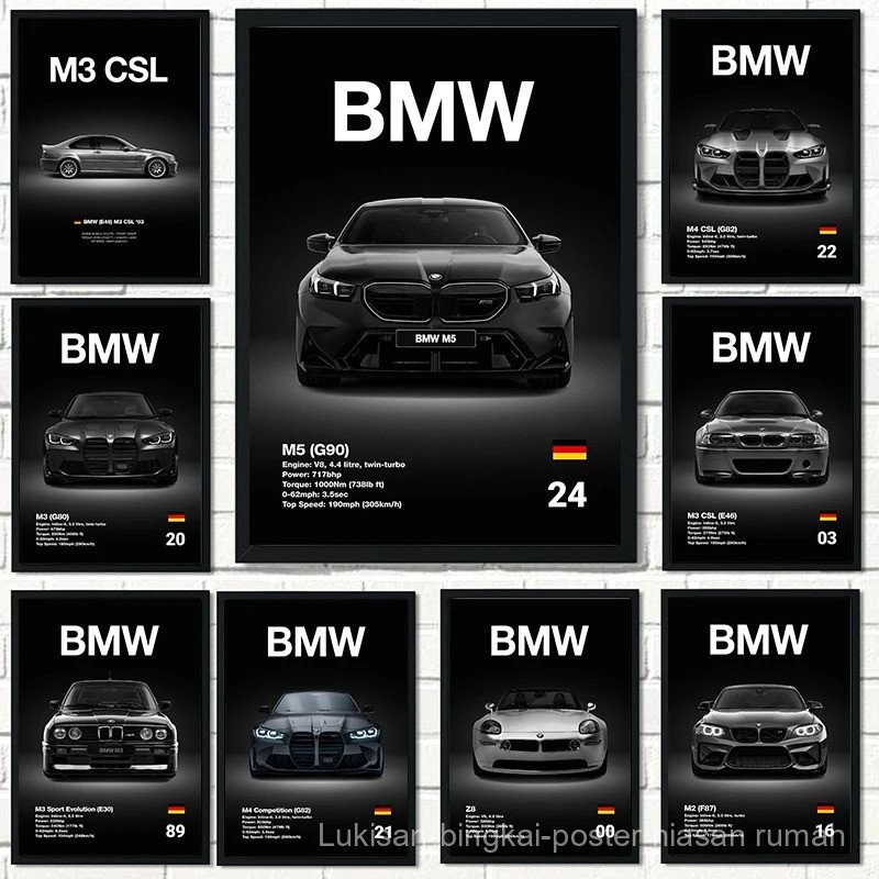 Automotive BMW Car Photography Posters BMW Series Sport Car Prints ...