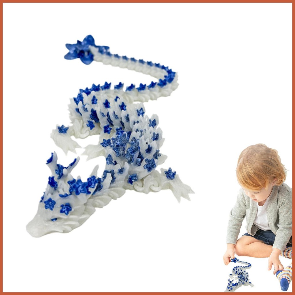 Articulated Dragon Model Realistic Glowing In The Dark Dragons ...