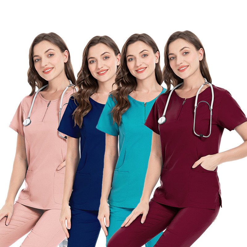 NiaaHinn 【Shirt+Pants】Scrub Suit For Women Stretch Quick-Dry Light And ...