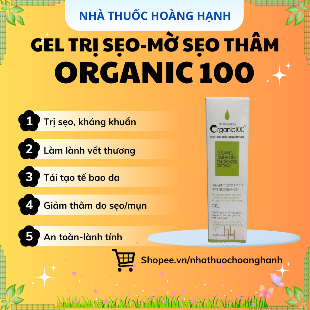 Organic100 Dark Scar Fading Gel - Antibacterial and Fast Wound Healing ...