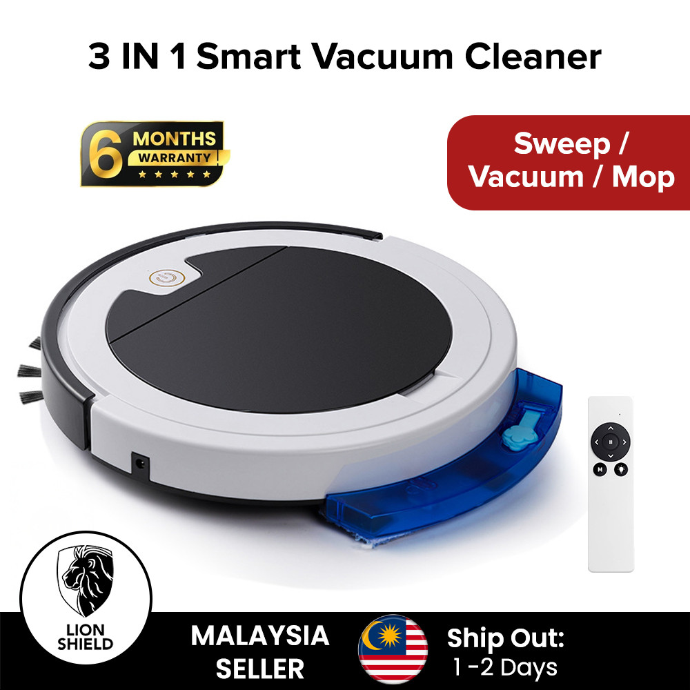 (MY) LionShield Smart Robot Vacuum Cleaner RS9 3in1 Sweep Vacuum Mop ...