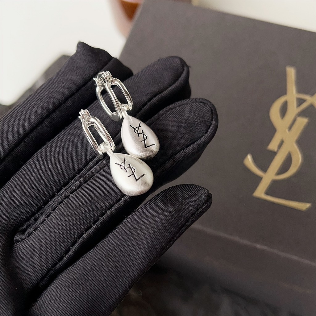 Fashion Yves Saint laurent Earring Titanium Steel Waterproof Non ...