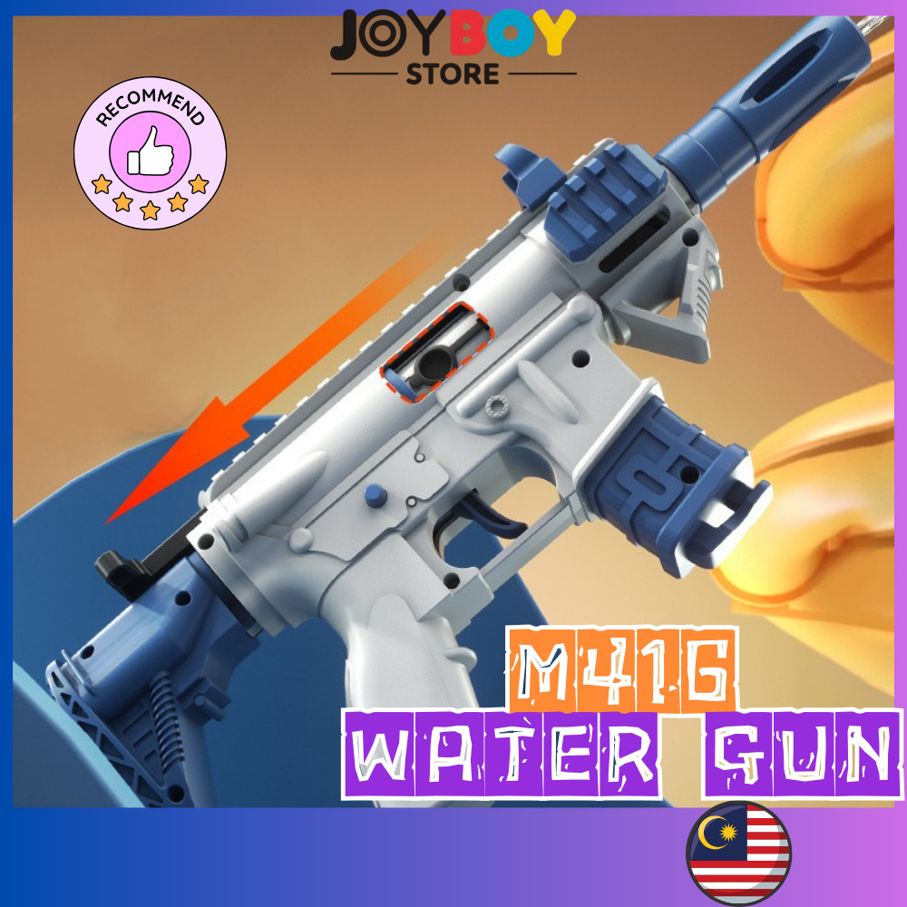 Water Gun M416 Continuous Shooting 30cm Long Mainan Air Pistol Rifle ...