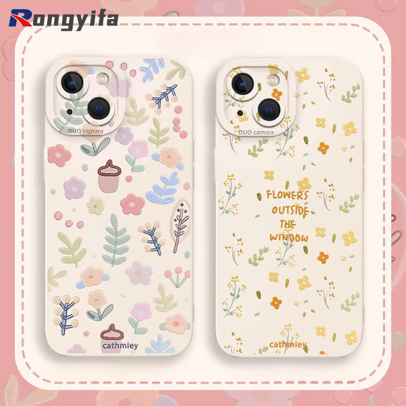 Korean Style Small Fresh Floral Phone Case For Realme 14X 13 12 11 Pro ...
