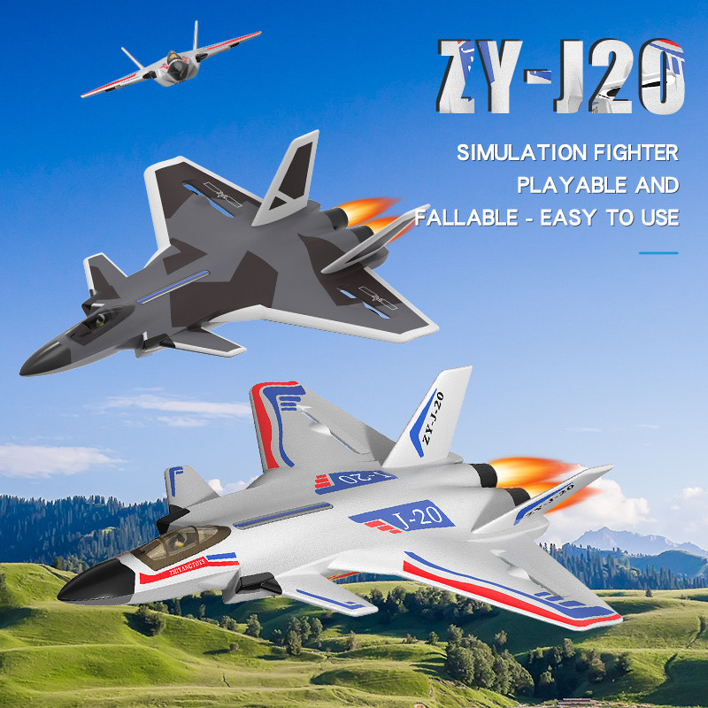 Zy-j20 Remote Control Airplane/Glider Airplane Model/Fixed Wing Shock-Resistant Toy Model ...
