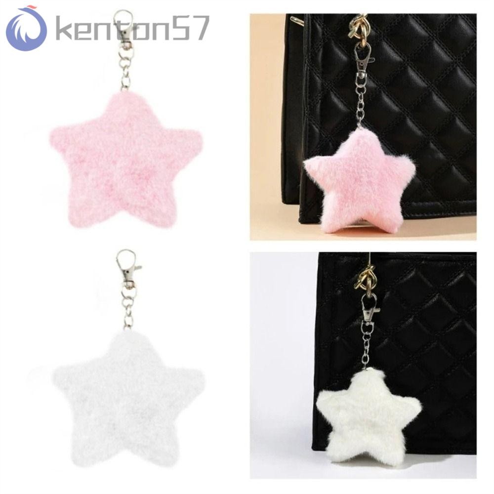 KENTON Star Plush Pendant, Furry Star Doll Pompom Pentagram Hairball ...
