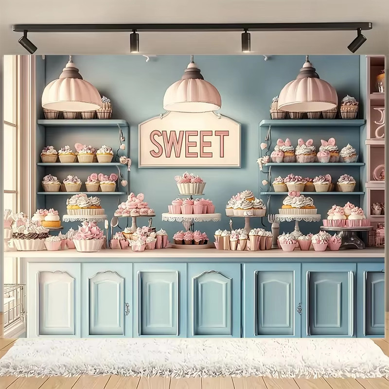 Bakery Photography Backdrop Kids Birthday Party Background Weddings ...