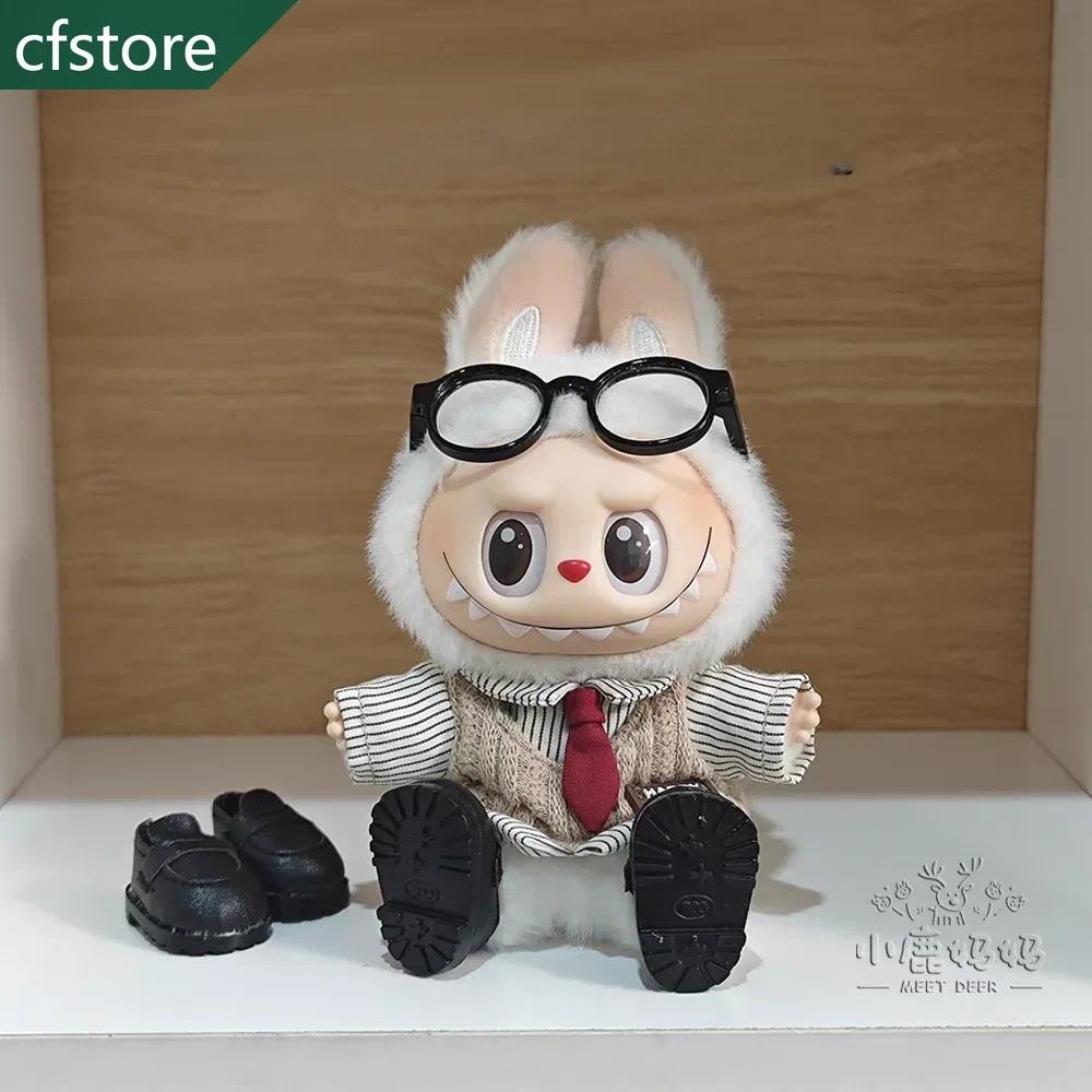 Ropa Labubu For 15cm Labubu Clothes Fake two striped shirts Reflective ...