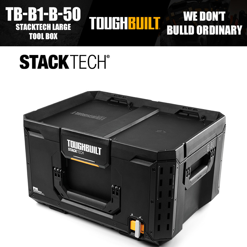 ToughBuilt TB-B1-B-50 StackTech Large Tool Box Tools Packaging Box | Shopee Malaysia