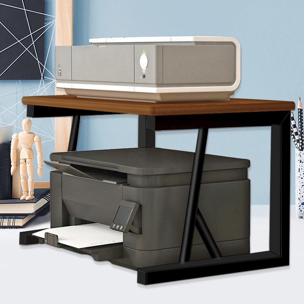 [uguuiya] Desktop Printer Stand Printer Riser under Desk 2 Tier Desk ...