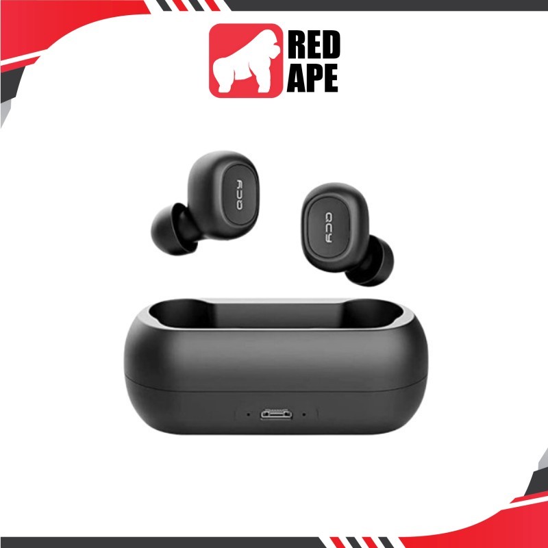 QCY T1C Bluetooth 5.0 True Wireless Headphones Deep Bass Earbuds Binaural Call for Android and ...