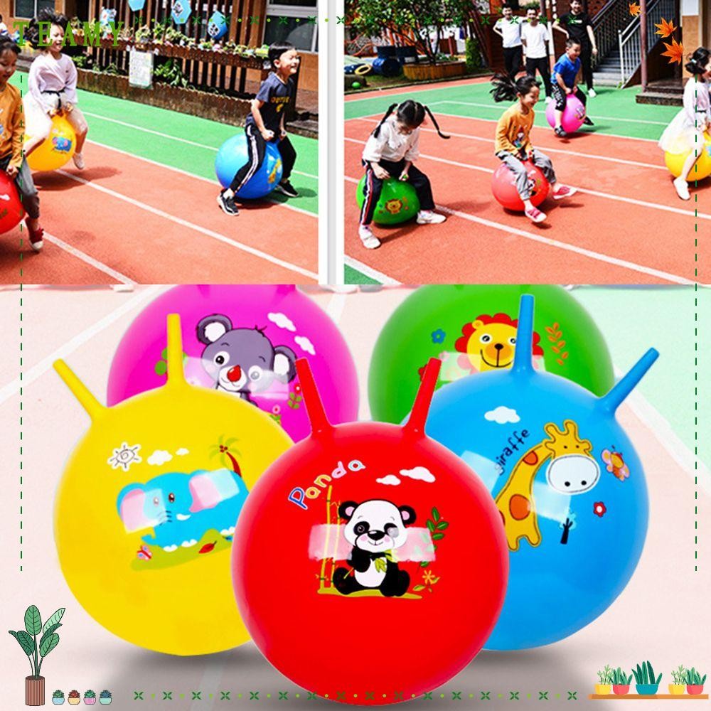 TEAMY 45CM Kids Space Hopper with 2 Handles Children Kindergarten Jump ...