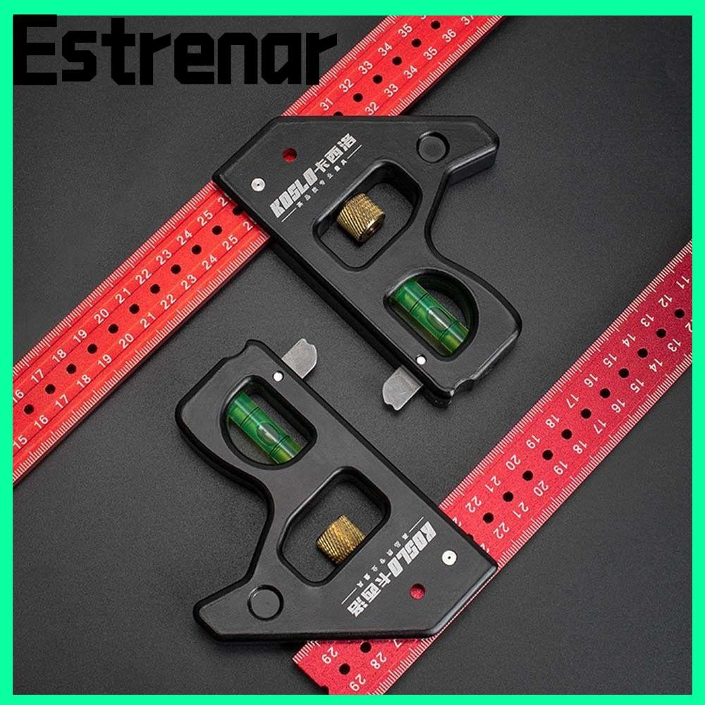 ESTRENAR Combination Right Angle Ruler, 30/40cm Movable Level Gauge ...