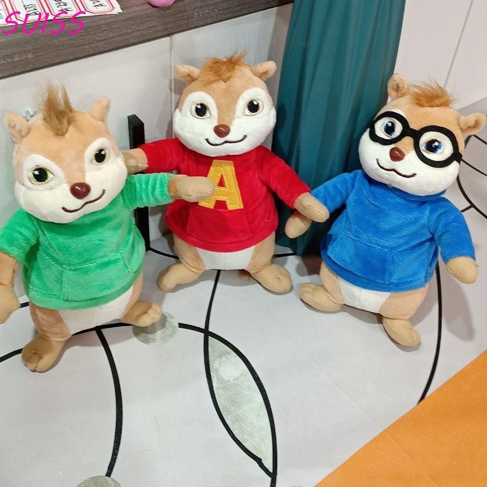 SUISS Chipmunks Plush Toys, Collectible Simon Theodore Stuffed ...