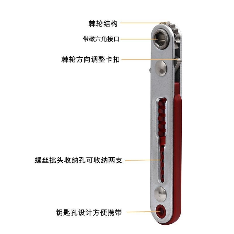 Flat Head Two-Way Ratchet Screwdriver Mini Quick Ratchet Wrench ...