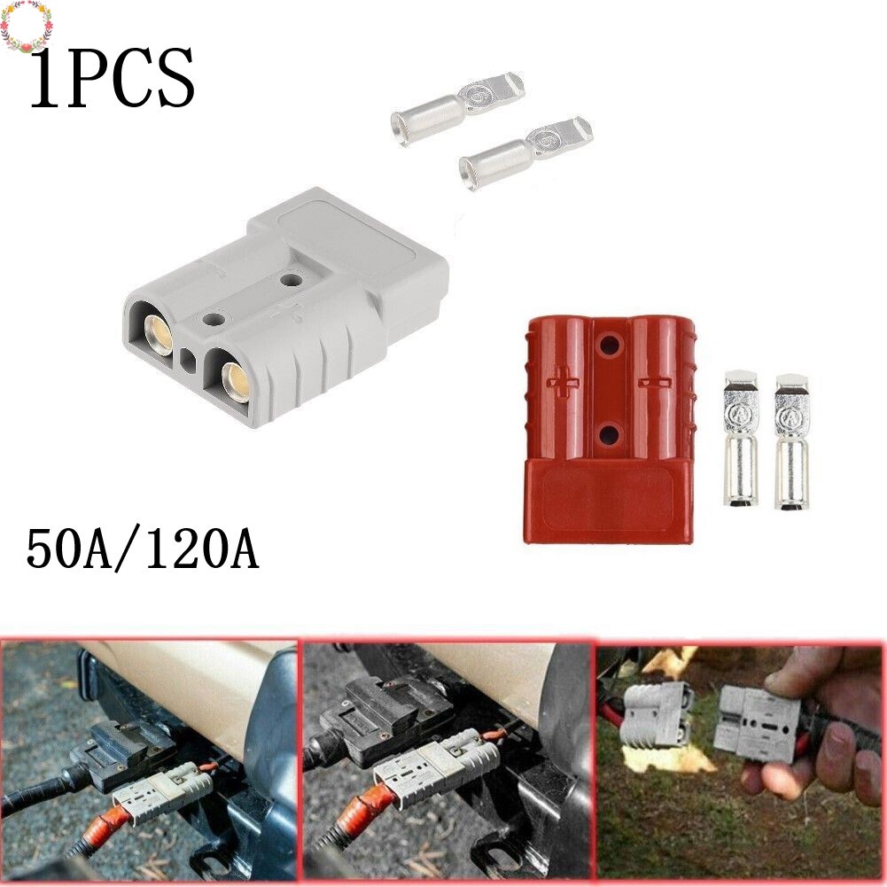 [HME] 1PCS For 50/120A 600V For ANDERSON PLUG Cable Battery Forklift Power Connector【Ready Stock ...