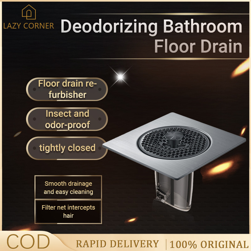 Bathroom 10*10cm Stainless Steel Floor Drain Renovation Panel Insect ...