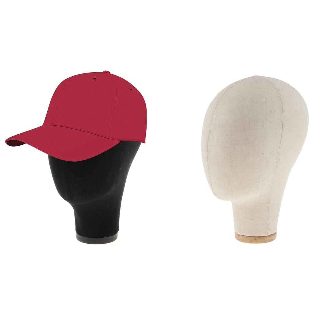 [uguuiya] 2 Packs Wall Mounted Hair Mannequin Making Caps Display ...