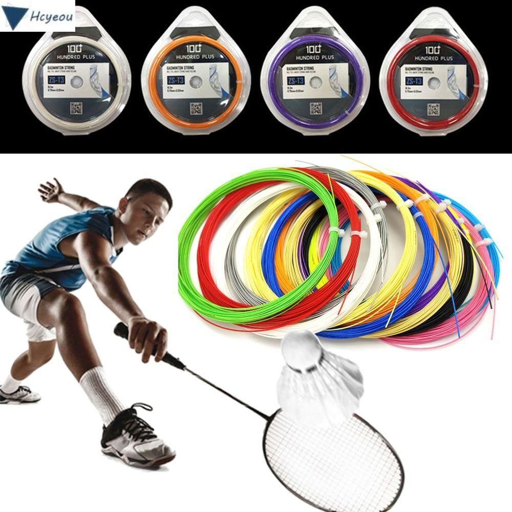 HCYEOU Badminton String, Multicolor Nylon Badminton Racquet Wire, Dia.0 ...