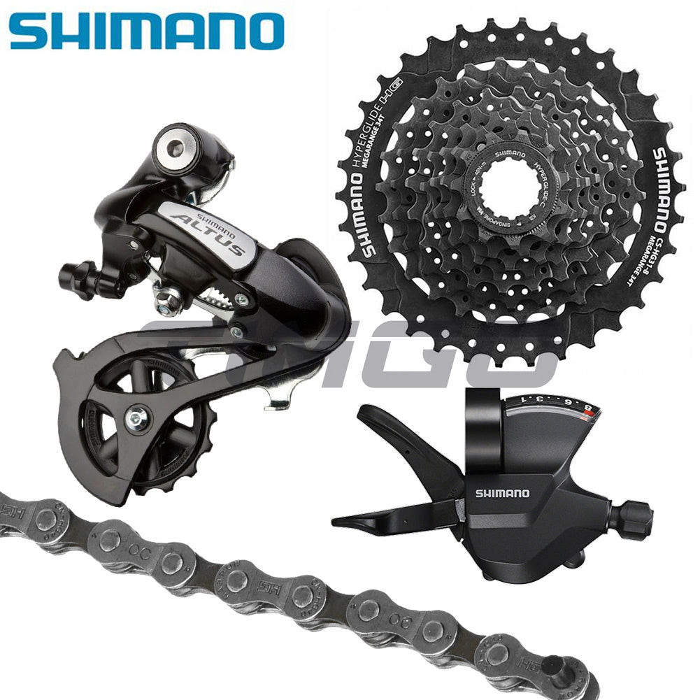 Shimano Altus M310 Mountain Bike 1×8 Speed Rear Derailleur Group Set RD-M310 Derailleur SL-M315 ...