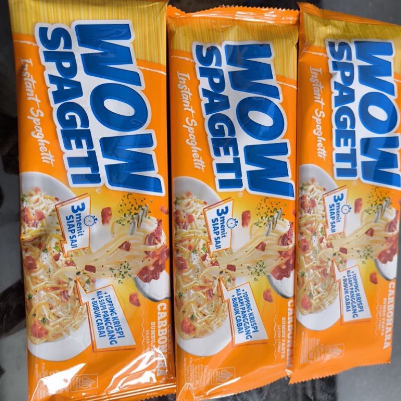 1 PCS WOW SPAGHETTI HALAL INSTANT 88GRAM ( TIADA FREE) | Shopee Malaysia