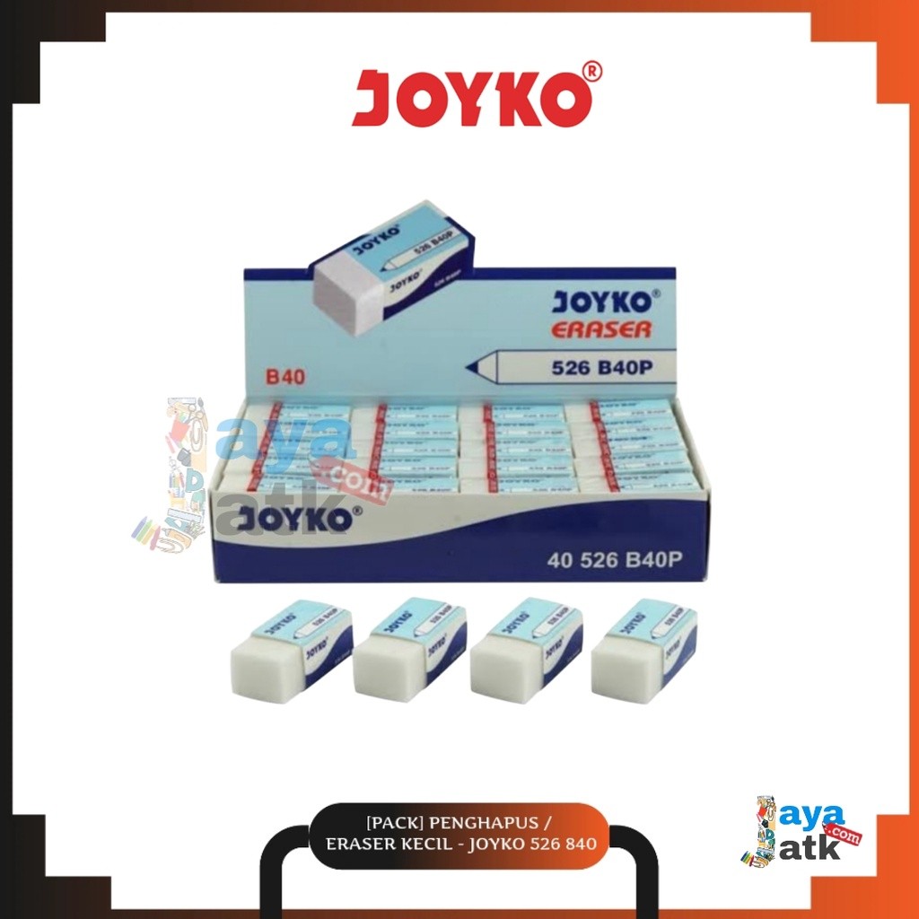 (PACK) Rubber Pencil Eraser / Small Eraser - Joyko 526 B40 | Shopee ...