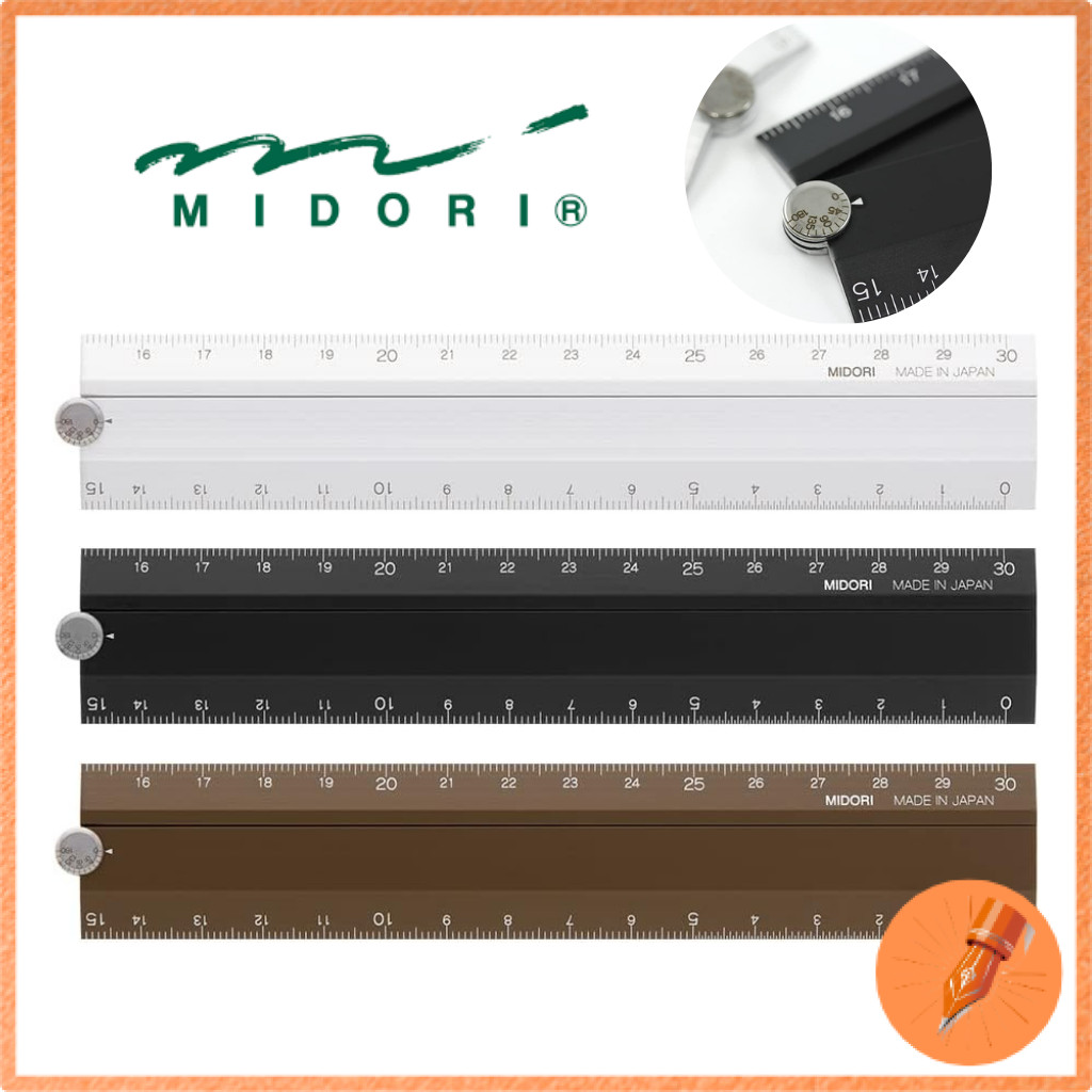 MIDORI Multi-use Aluminum Ruler 30cm | Shopee Malaysia