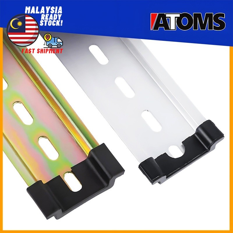 【100pcs】ATOMS TS-35C Metal Din Rail End Cover Protection Cap 7.5mm 15mm ...