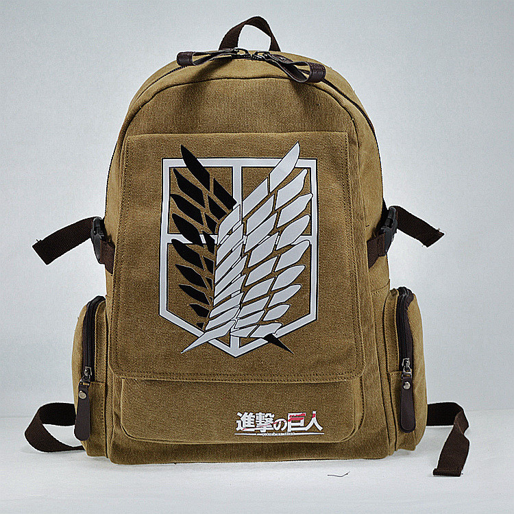 New Attack on Titan Backpack Survey Corps Anime Merchandise Backpack ...